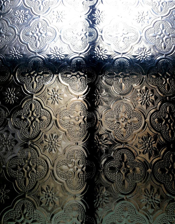 Corrugated Glass Pattern Background. Privacy Window Type Stock Photo ...