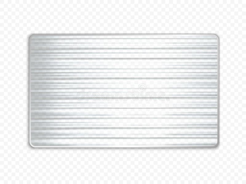 Corrugated Glass Rectangle Shape, Vector Transparent Overlay Effect ...