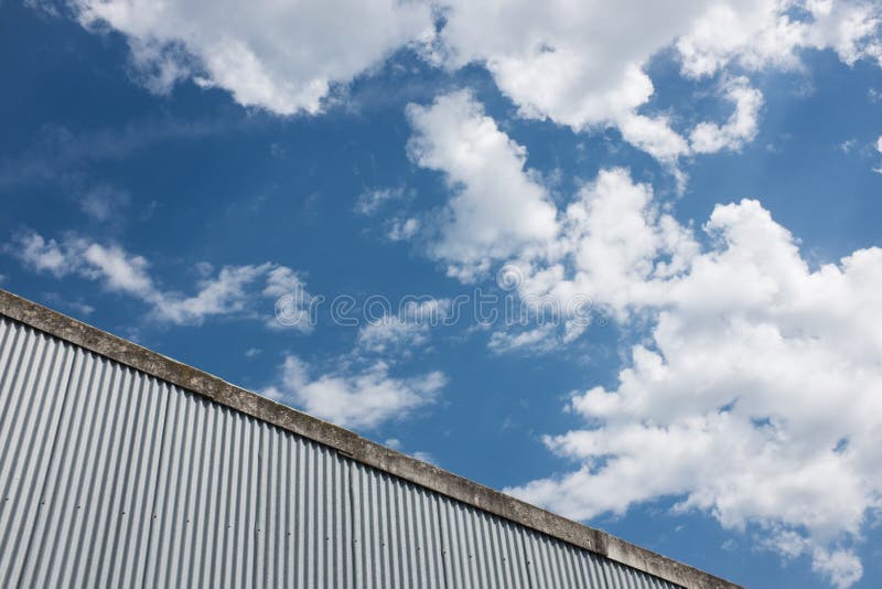 Corrugated Iron Factory Background Stock Photo - Image of corrugated ...