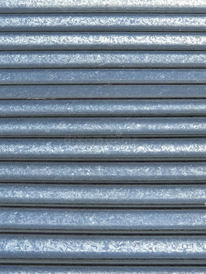Corrugated Iron Sheets at the Construction Site Stock Image - Image of ...