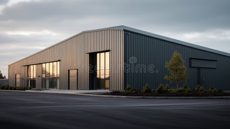 Corrugated metal cladding stock illustration. Illustration of structure ...