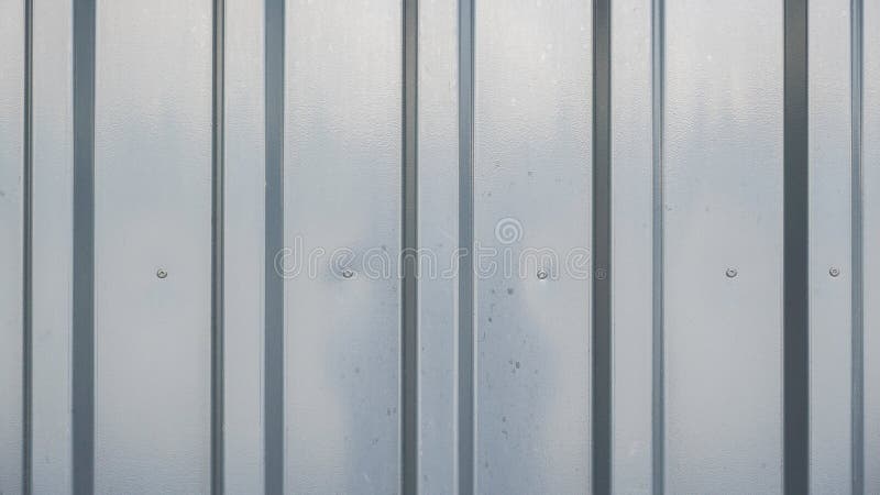 Corrugated Metal Panel Siding As Silver Metallic Wall Background Stock ...