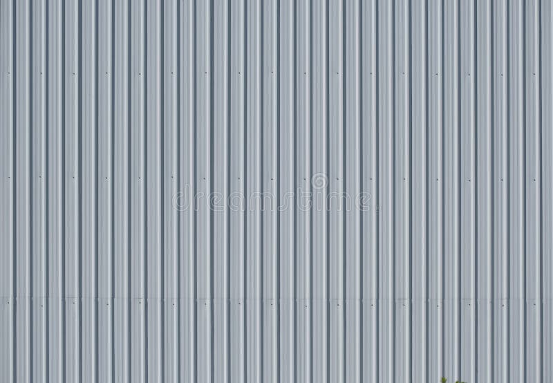 Isolated Grey Corrugated Metal Sheet Stock Image - Image of building ...