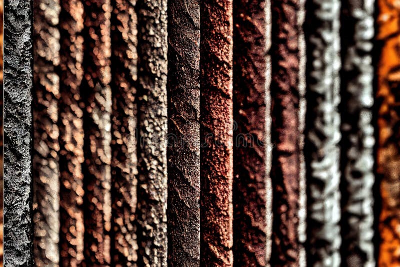 Corrugated Metal Sheet Texture Surface of Wall. Seamless Pattern with ...