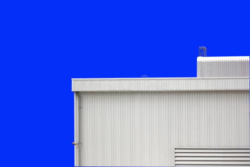 Corrugated Metal Sheet Ware House Exterior Design Replace Concrete Wall ...