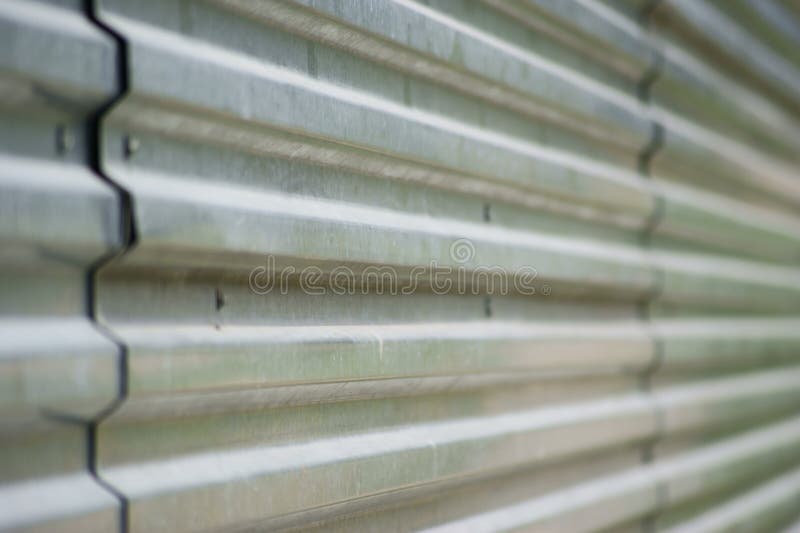 Corrugated metal surface. stock photo. Image of construction - 25788694