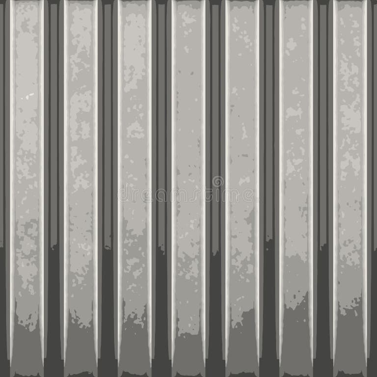 Vector Industrial Corrugated Metal Texture Stock Illustrations – 318 ...