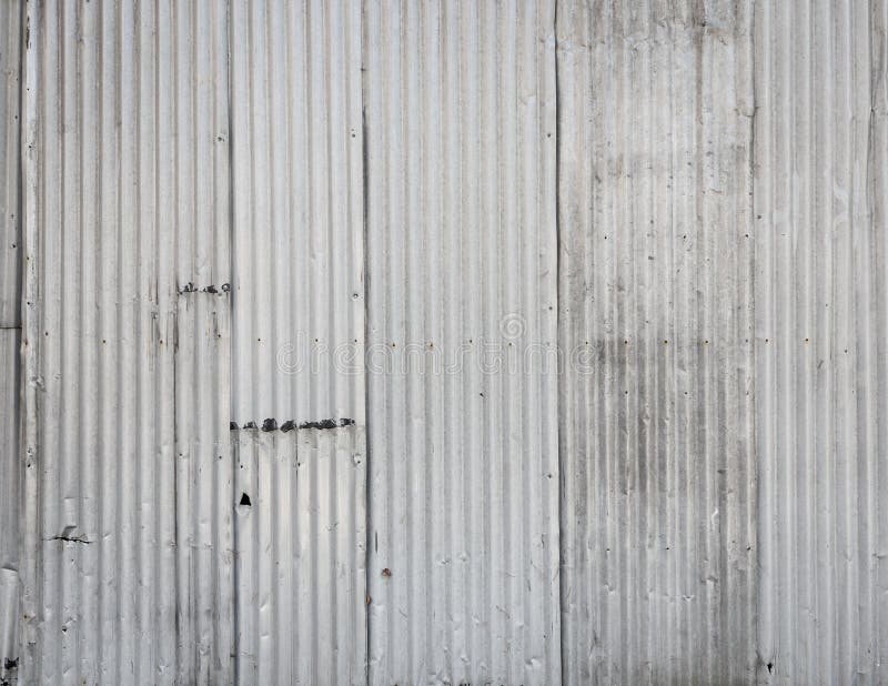 Corrugated Metal Wall Background Stock Image - Image of background ...