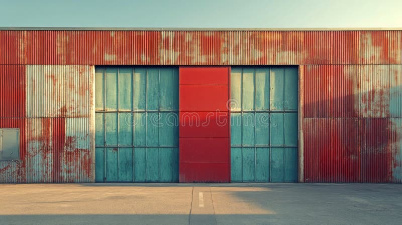 Corrugated Metal Walls and Doors with Industrial Building Container ...