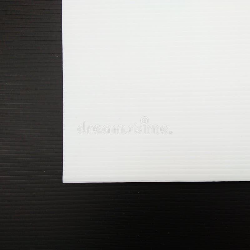 Corrugated Paper Black and White Stock Image - Image of card, plain ...