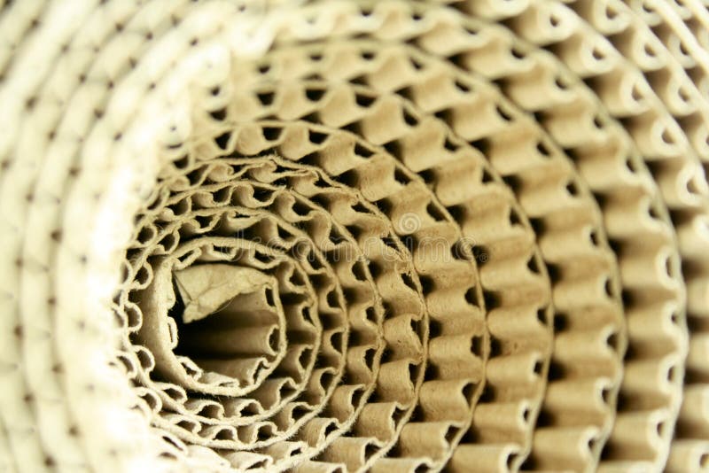 Corrugated paper rolls. stock image. Image of blank, roll - 15828045
