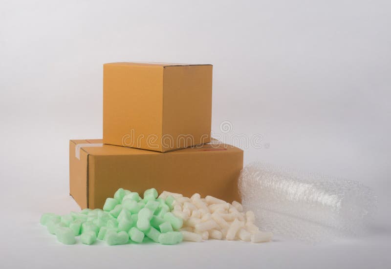 Corrugated Parcel Boxes with Shockproof Material Polyethylene Foam Air ...