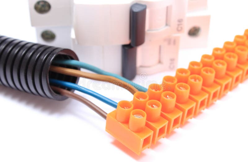 Corrugated Pipe Cable Connection Block Electric Fuse Stock Photos - Free & Royalty-Free Stock ...
