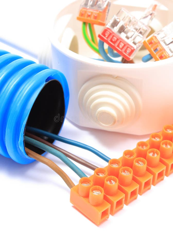 Corrugated Pipe for Installation of Electrical Cable Stock Image ...