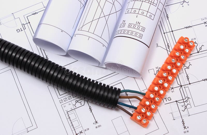 Electrical Cube with Connections of Electric Copper Wires and ...