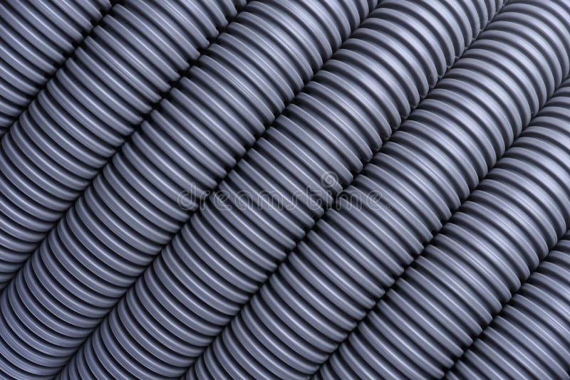 Corrugated Pipe for Installation Stock Photo - Image of construction ...
