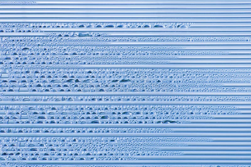 Corrugated Plastic Texture with Stripes and Water Drops Stock Image ...