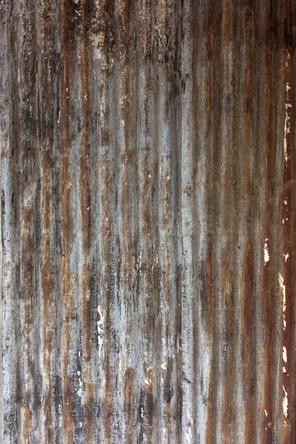 Corrugated Roof Sheets with Rust and Paint Stock Image - Image of dirt ...