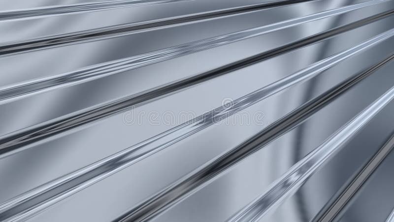 Corrugated Sheet Metal, Reflecting Light Stock Illustration ...