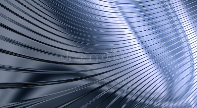Corrugated Sheet Metal, Reflecting Light Stock Illustration ...