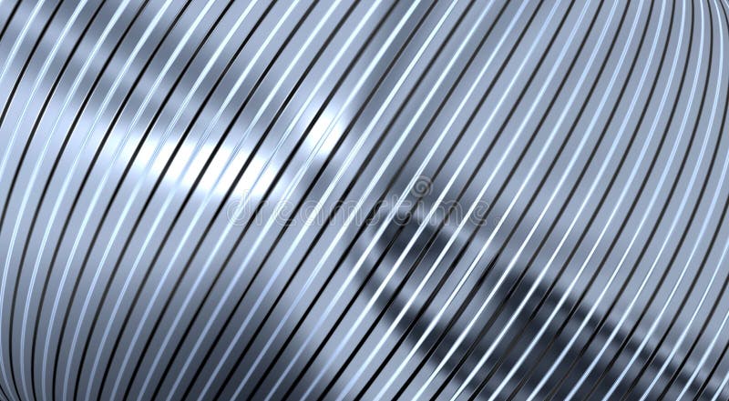 Corrugated Sheet Metal, Reflecting Light Stock Illustration ...