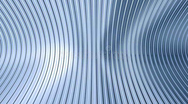 Corrugated Sheet Metal, Reflecting Light Stock Illustration ...