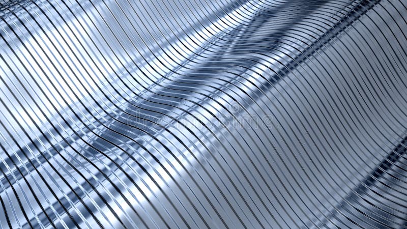 Corrugated Sheet Metal, Reflecting Light Stock Illustration ...