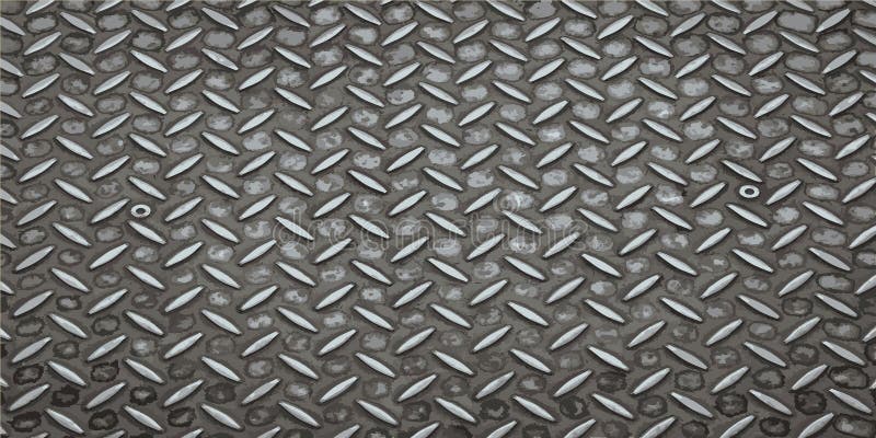 Corrugated Sheet Metal Texture Old Surface Vector Illustration Stock ...
