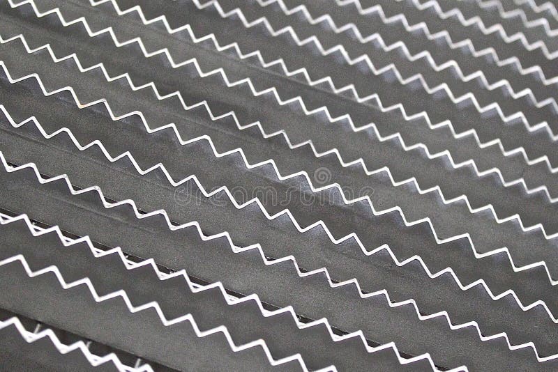 Structure of Corrugated Sheet Metal Stock Image - Image of steel, wavy ...