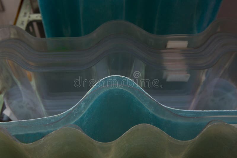 Corrugated Sheets are Made of Plastic Stock Image - Image of isolated ...
