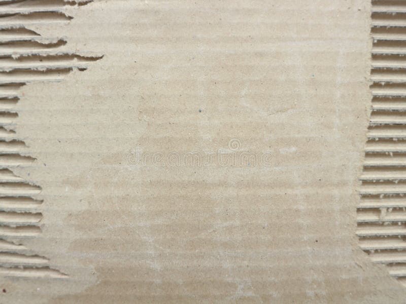 Corrugated Torn Surface Cardboard Background Stock Photo - Image of ...