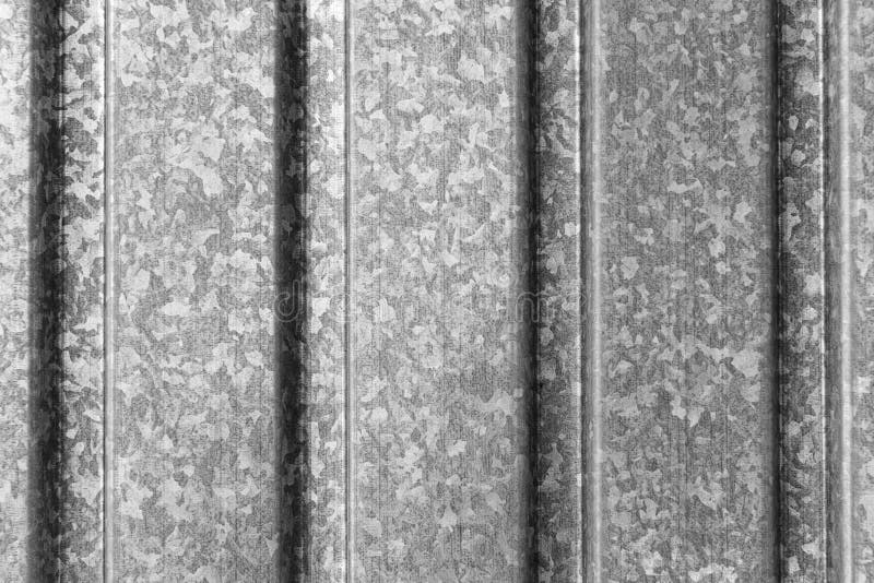 Corrugated Zinc Metal Texture Background. Galvanized Profiled Sheet ...