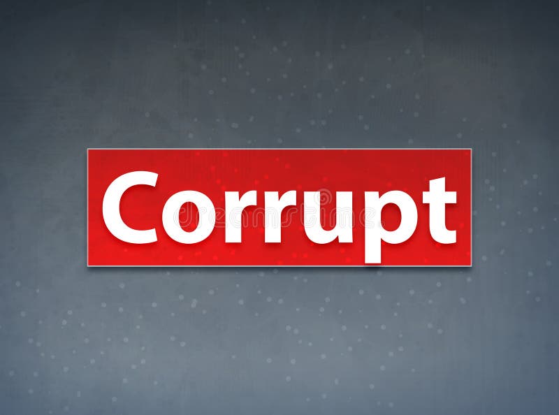 Corrupt Red Banner Abstract Background Stock Illustration ...