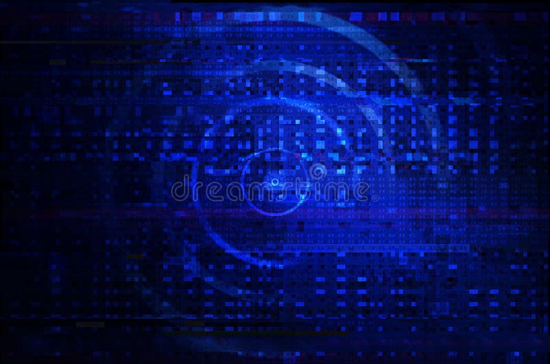 Corrupted Computer Data with Glitch Effect, Abstract Technology ...