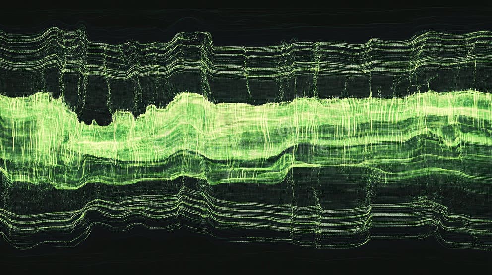 Corrupted Data Visualization Creating Glitch Art Textures Rendered in ...