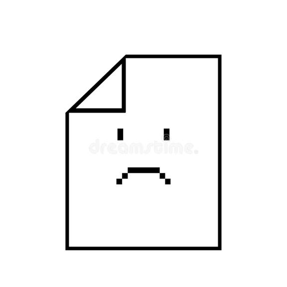 Corrupted File Document Outline Icon. Linear Style. Bad File Simple ...