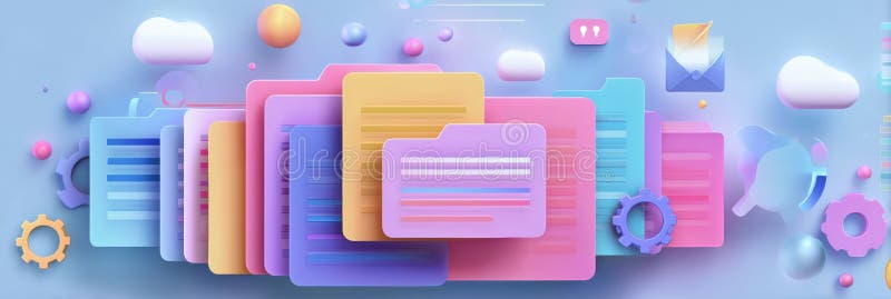 Corrupted File Thumbnail Illustration Featuring Static with Faded ...