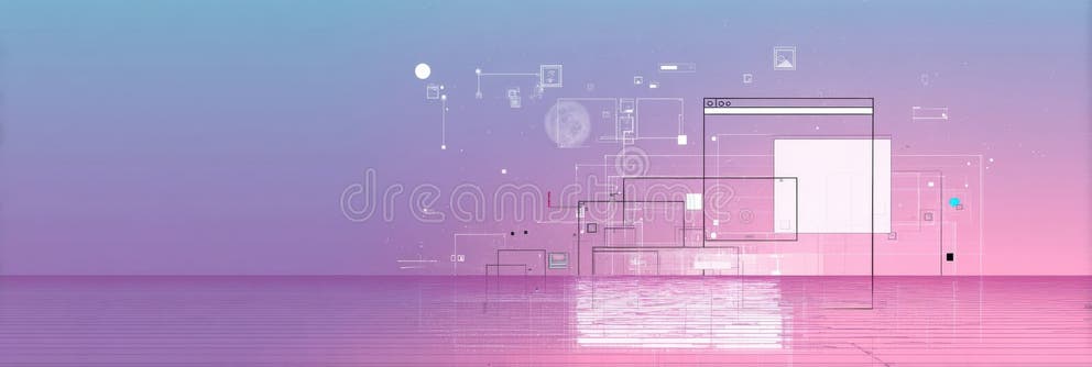 Corrupted File Thumbnail Illustration with Static Layout and Faded ...