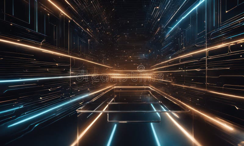 Corrupted Network or Connection. Abstract Digital Background of Points ...