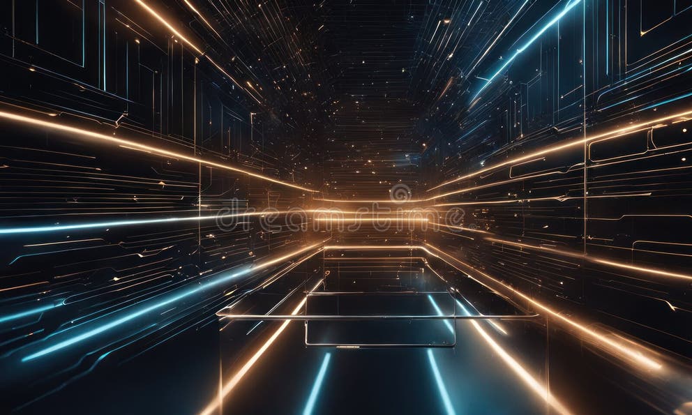 Corrupted Network or Connection. Abstract Digital Background of Points ...