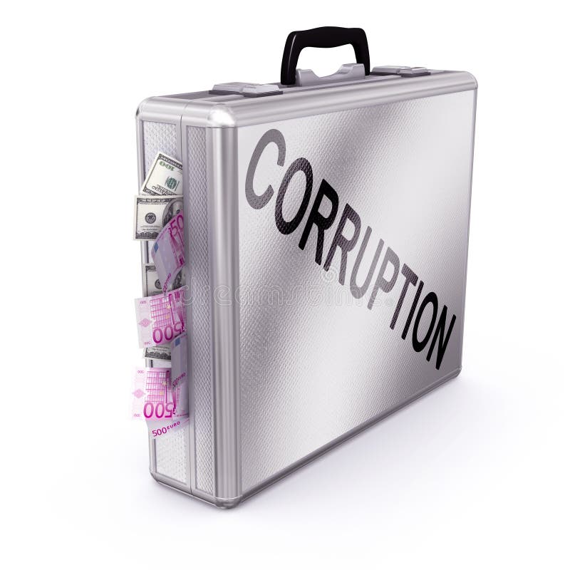 Corruption stock illustration. Illustration of dollar - 13102431