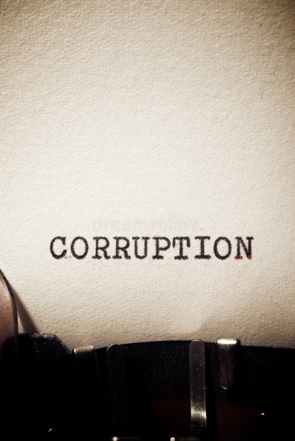 Corruption WORD GR stock photo. Image of danger, print - 80875356