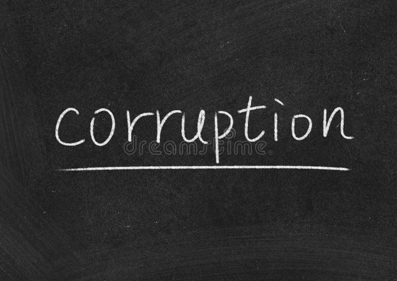 Corruption stock illustration. Illustration of text - 165345167