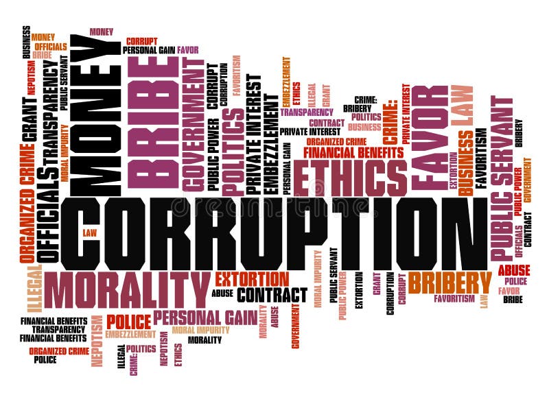 Corruption stock illustration. Illustration of nepotism - 46970411