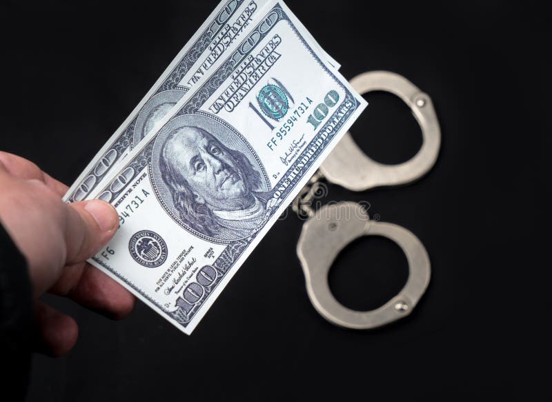 Corruption stock photo. Image of handcuffs, bribe, franklin - 78162162