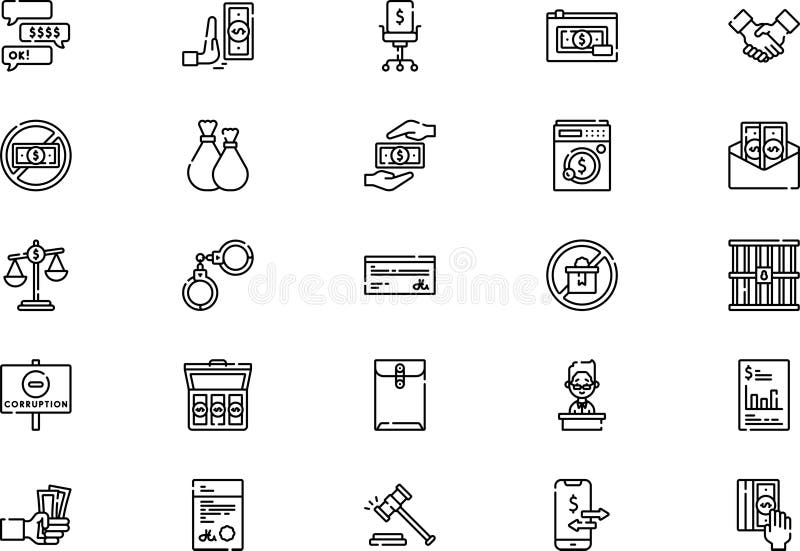 Corruption Icons Collection is a Vector Illustration with Editable ...