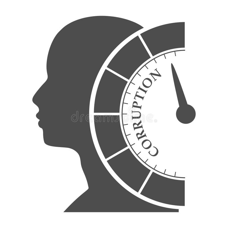 Corruption Level Measuring Scale with Color Indicator Stock ...