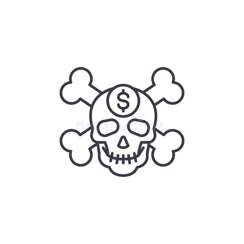 Corruption Linear Icon Concept. Corruption Line Vector Sign, Symbol ... Corruption Linear Icon Concept. Corruption Line Vector Sign, Symbol ...