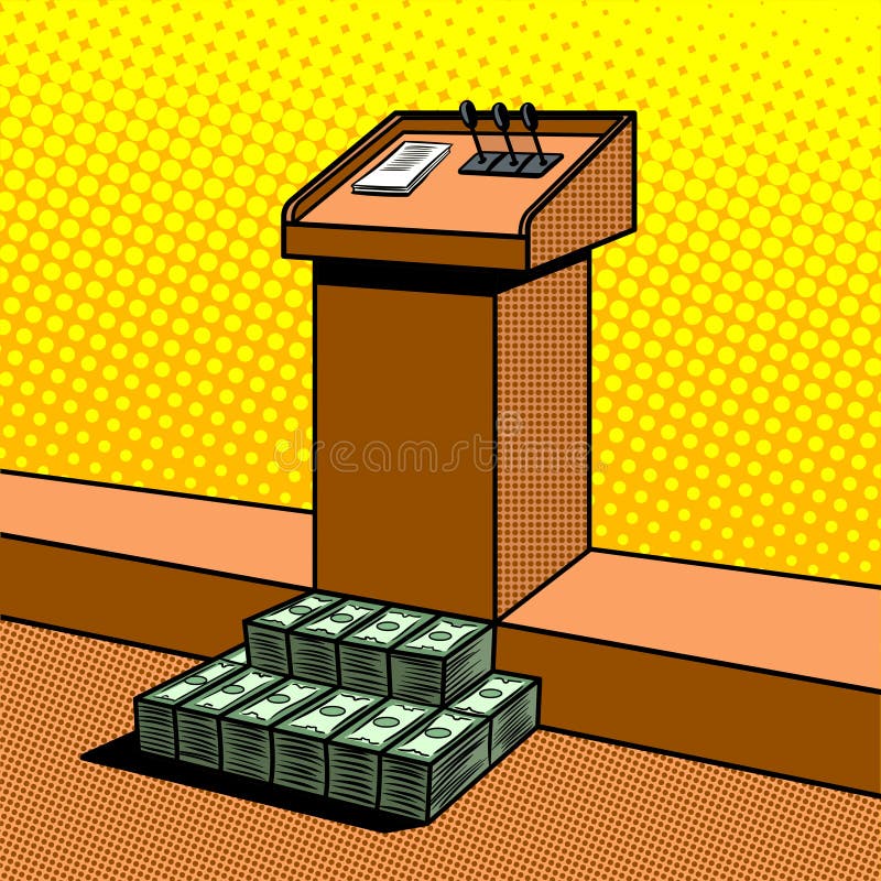 Corruption Metaphor in Politics Pop Art Vector Stock Vector ...