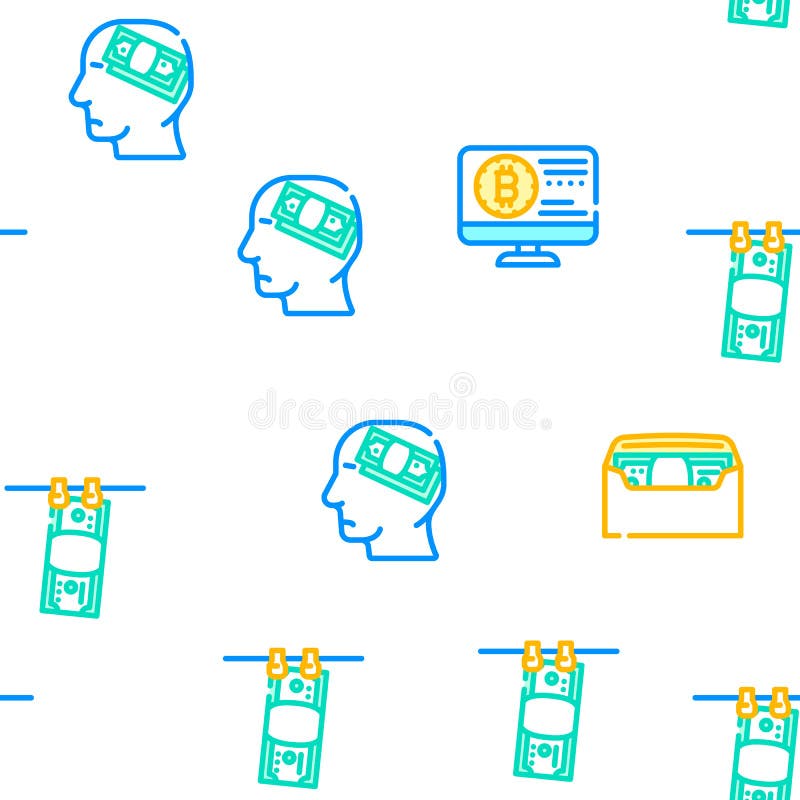 Corruption Problem Vector Seamless Pattern Stock Illustration ...